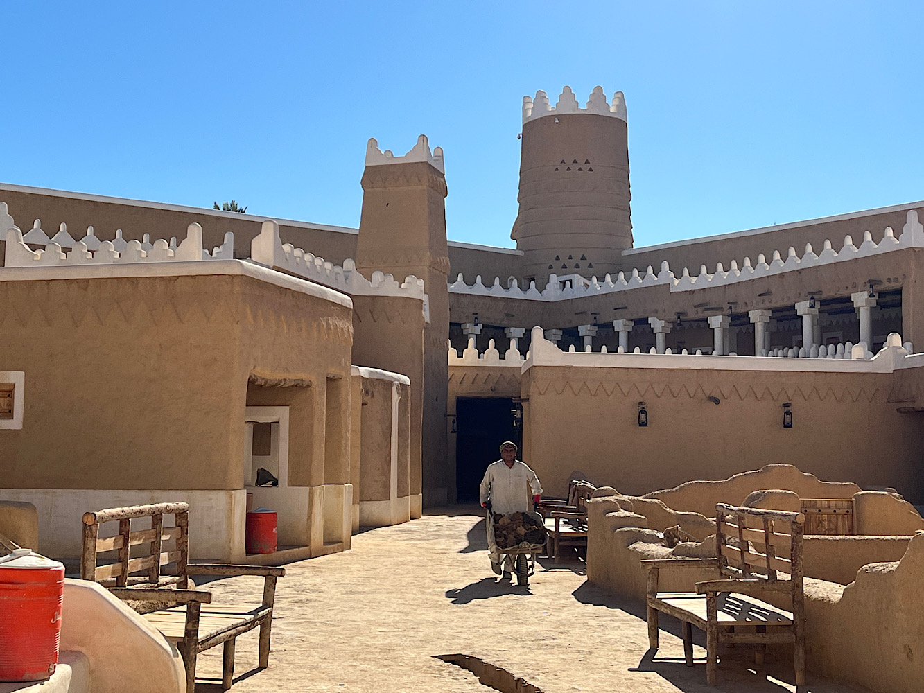 Glimpses of an Arabian castle being restored | Where to next?